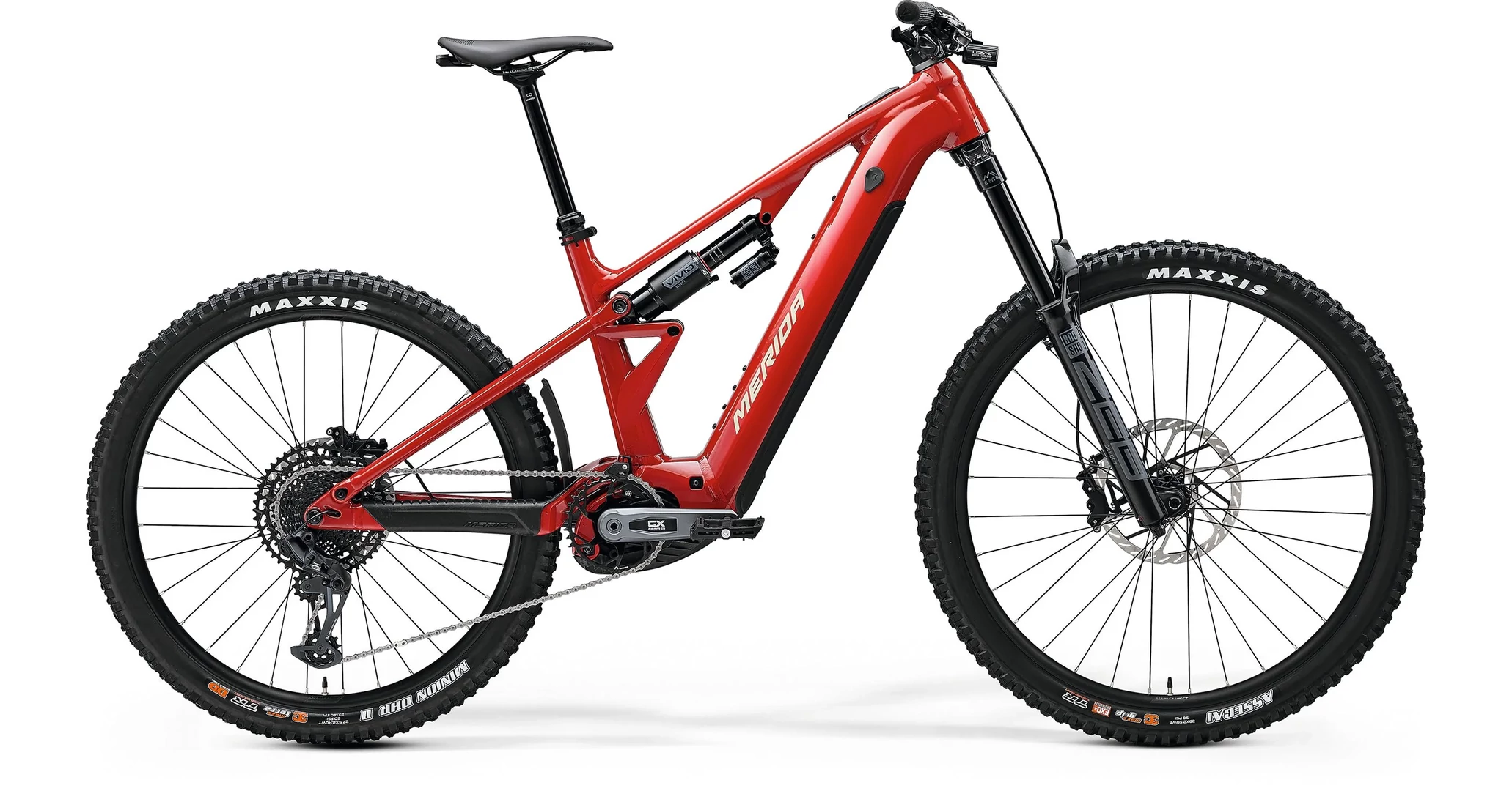 MERIDA eOne-Eighty 700 elektromos MTB 2025 - piros - 44.5