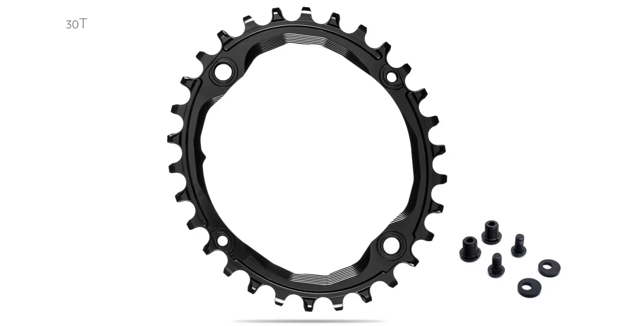 absoluteBLACK |MTB 104BCD/4 ovál lánctányér 30T | BikeCafe
